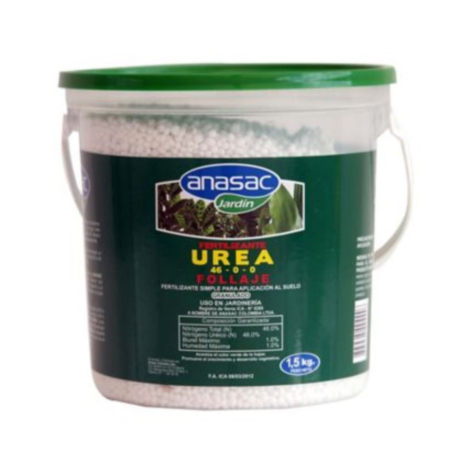 FERTILIZANTE GRANULADO UREA (1,5 KG) - Anasac Ambiental